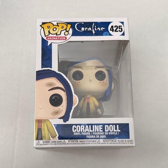 Funko | Toys | Funko Coraline Vinyl Figure With Blue Hair And Yellow ...
